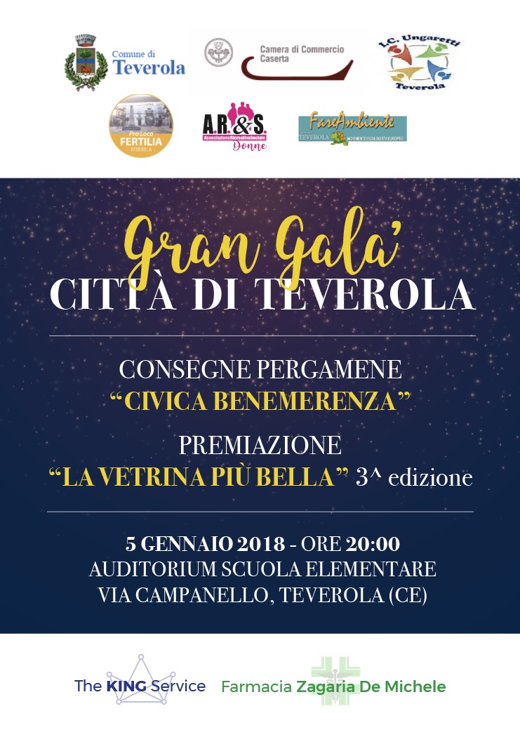 Teverola, Gran Galà con premiazione a cittadini e alla "vetrina più ...