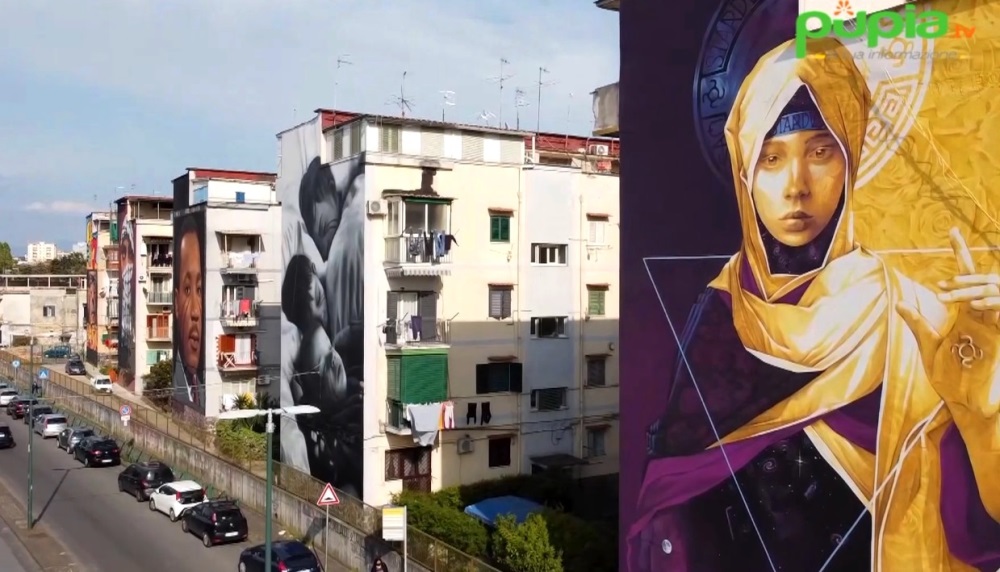 Napoli, Jorit realizza "Il Rione dei Sogni" con i messaggi dei bambini ...