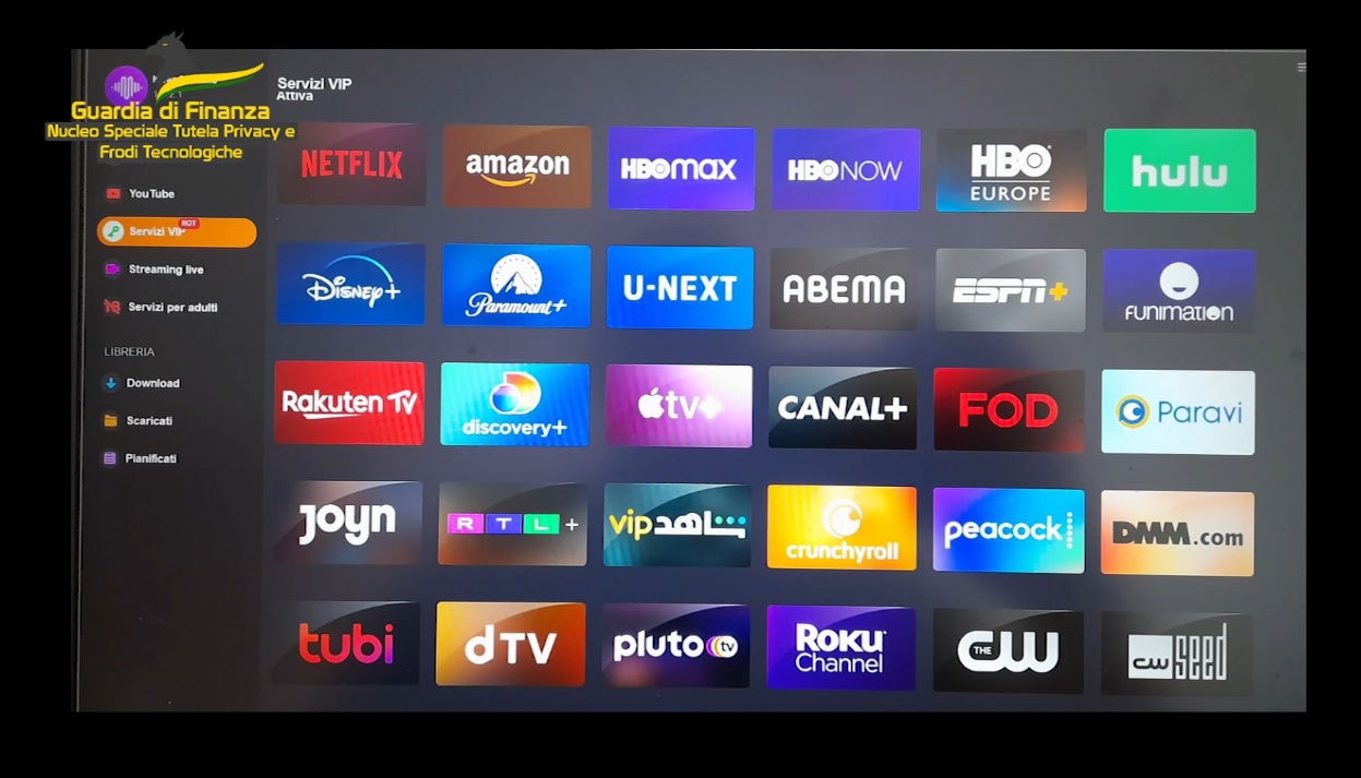 "Iptv pirata", 13 denunce e sequestri di canali Telegram tra Italia e ...