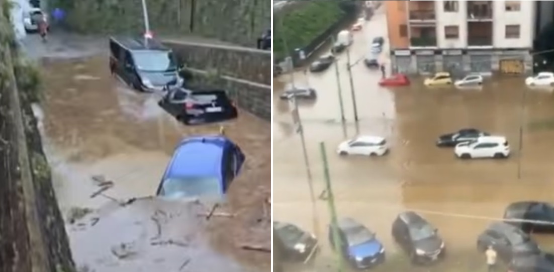 Maltempo al Nord, allerta Lombardia, Liguria e Piemonte: allagamenti e frane - Pupia.tv